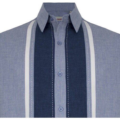 Guayabera para Hombre Manga Corta Bloques Cancumisa