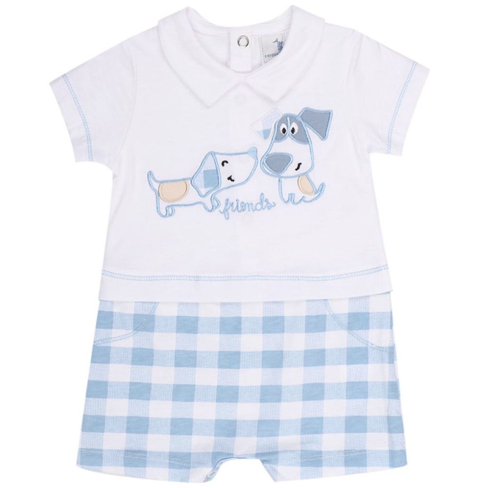 Romper para Bebé con Aplicación Perros Carosello