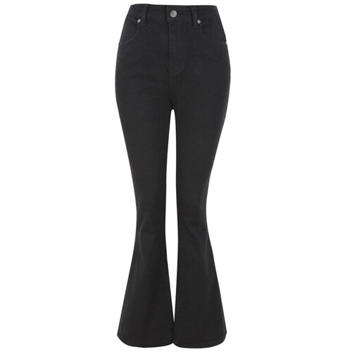 Jeans Just By Basel Corte Flare Diseño Mezclilla con Bolsillos