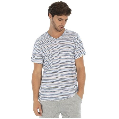 Playera para Hombre con Estampado Rayas Skiny