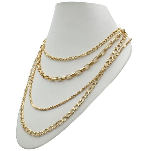 Collar Multicadena Cuartuple Dorado C2C C2C