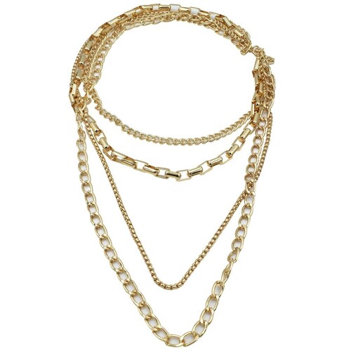 Collar Multicadena Cuartuple Dorado C2C C2C