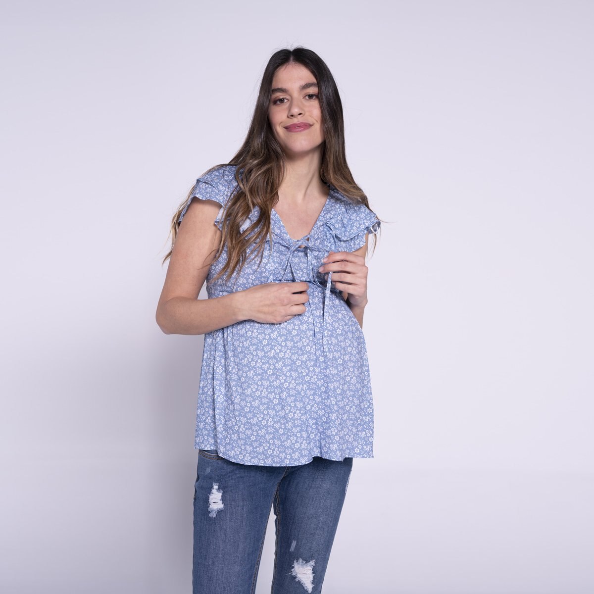 Blusa para Mujer Lactancia Estampada Vixara Maternity