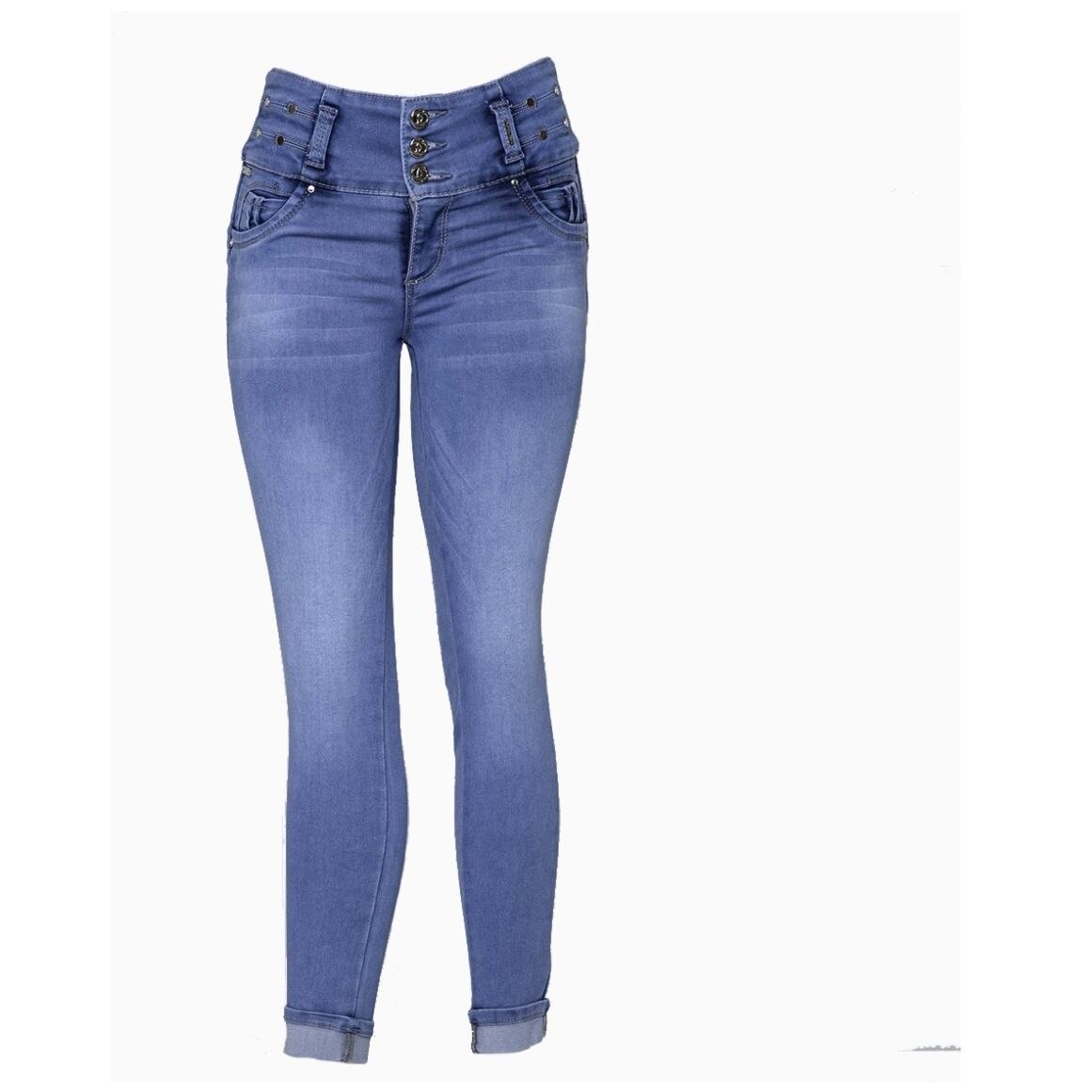 Jeans Skinny Bleach 2 Botones Ciclon Jeans