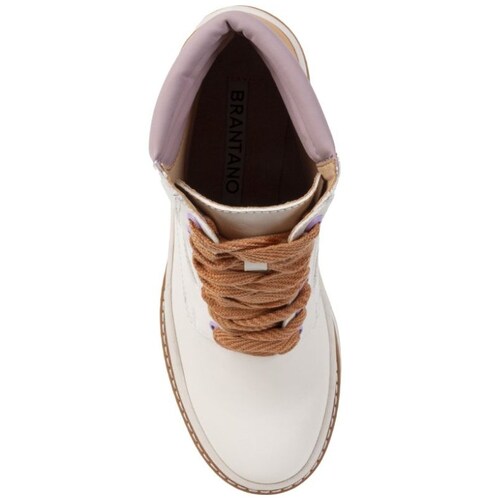 Bota Casual con Tacón Hueso Brantano