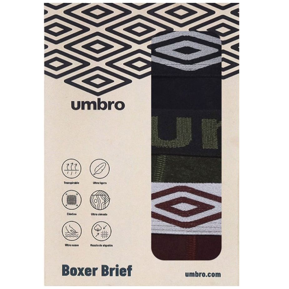 Bóxer para Hombre 3 Pack Umbro Arsenal