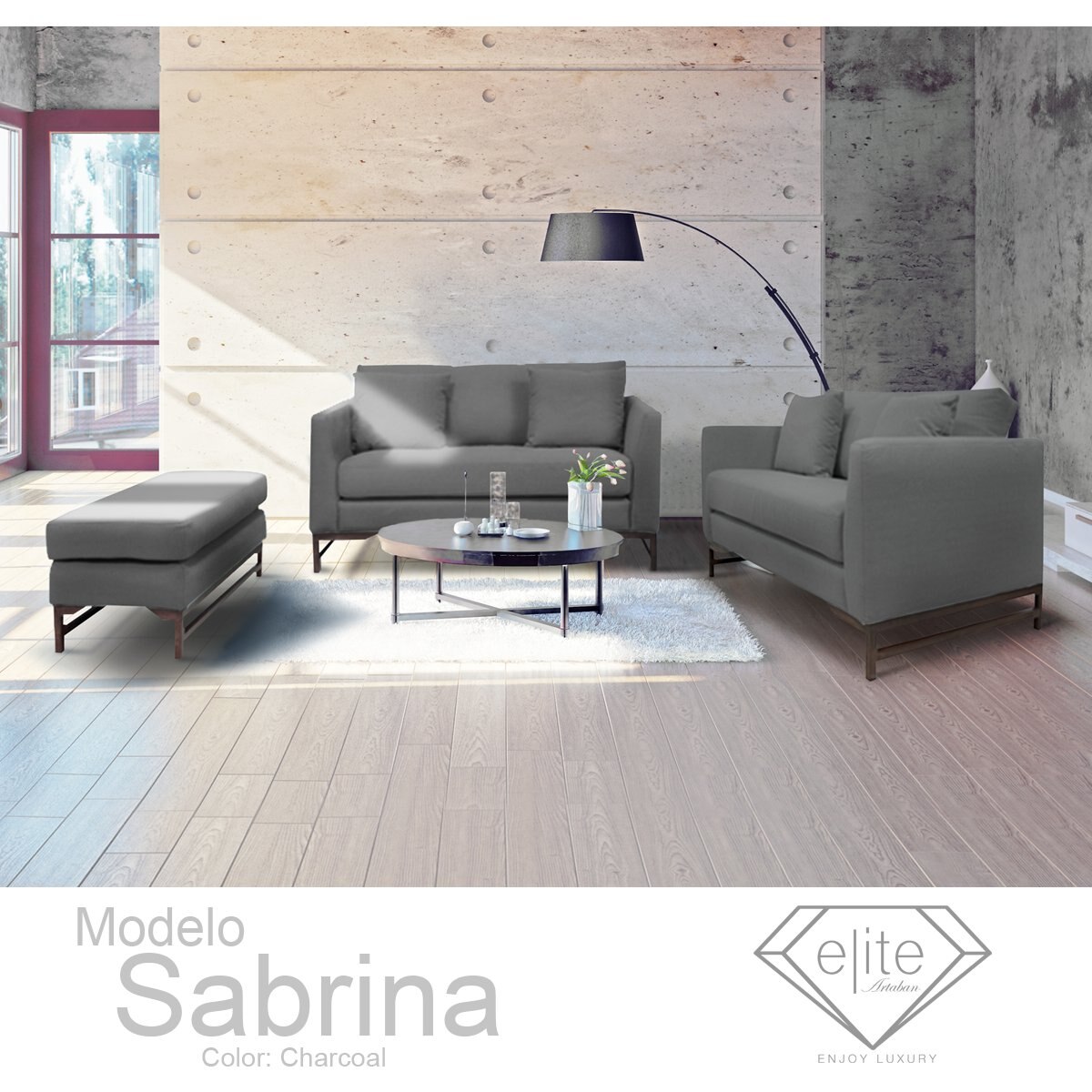 Sala Sabrina Charcoal de Artaban