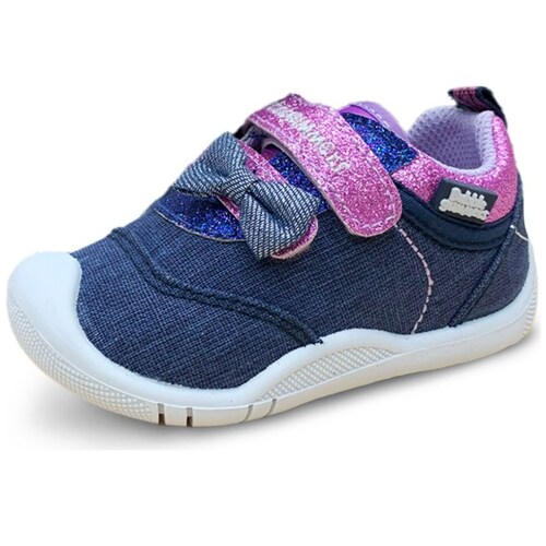 Tenis con Velcro 12-15 Raqueta Mezclilla Rosa Bubble Gummers para Niña