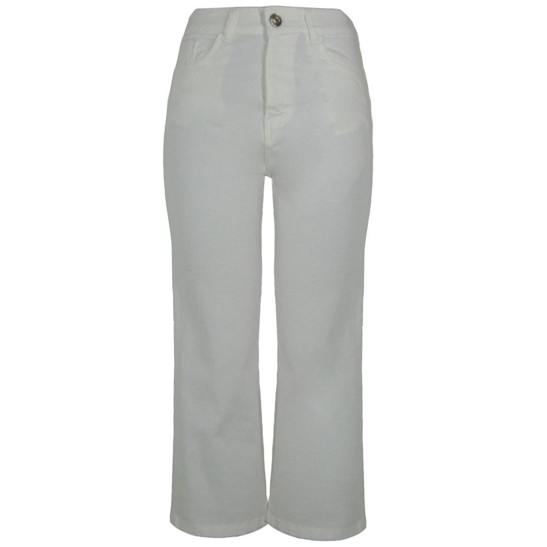 Jeans Corte Recto Largo Cropped Mussa