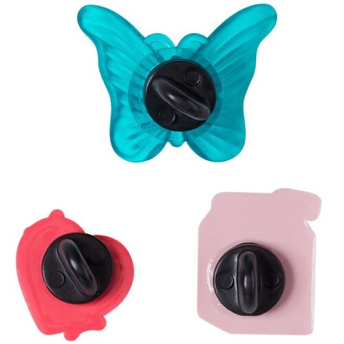 Kit Jibbitz Pink Blue Pin 3 Pack Colores Crocs