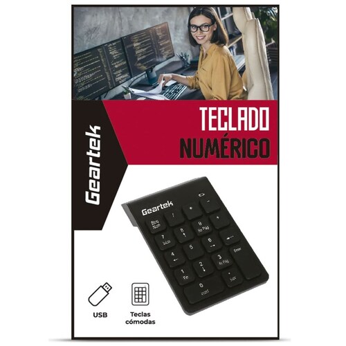 Teclado Numérico Inalámbrico Geartek