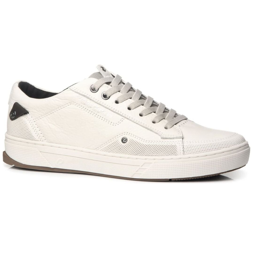 Sneaker Pegada en Piel Beige