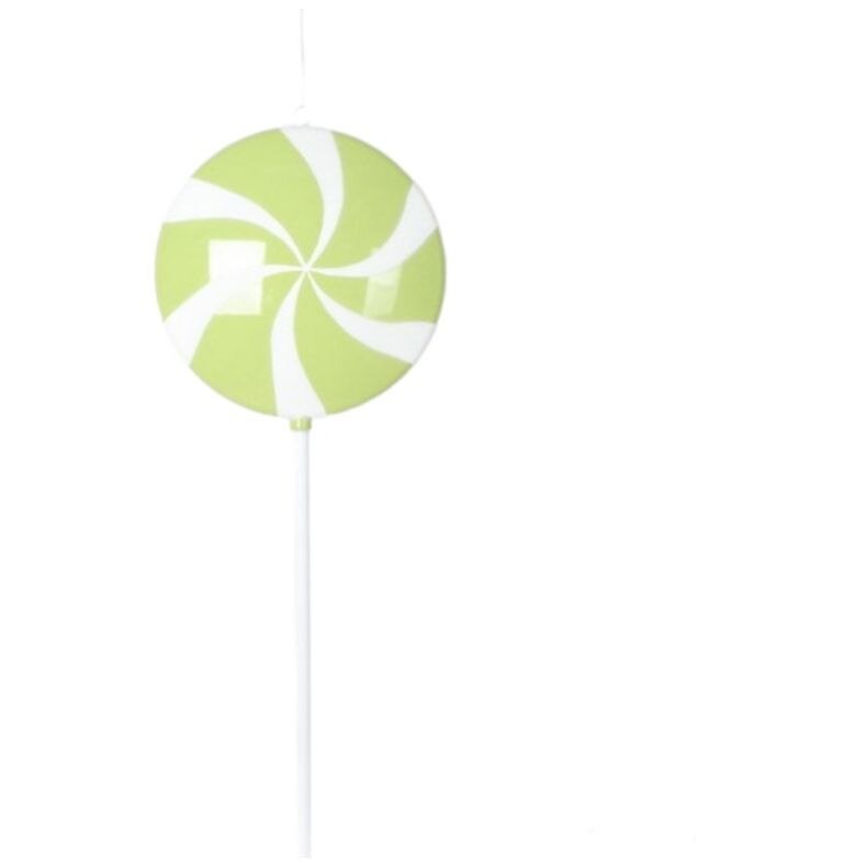 Candy Paleta Plana Lima Y Blanco 65Cm