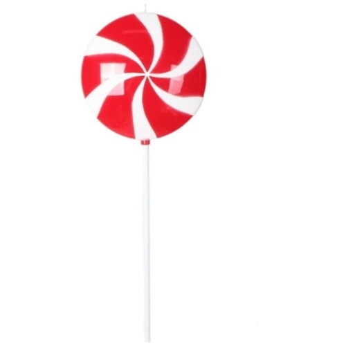 Candy Paleta Plana Rojo Y Blanco 65Cm