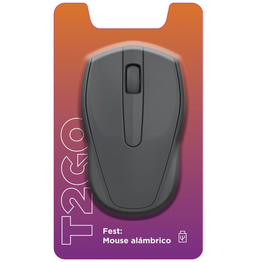 Mouse Alámbrico Tech2 Go Gris