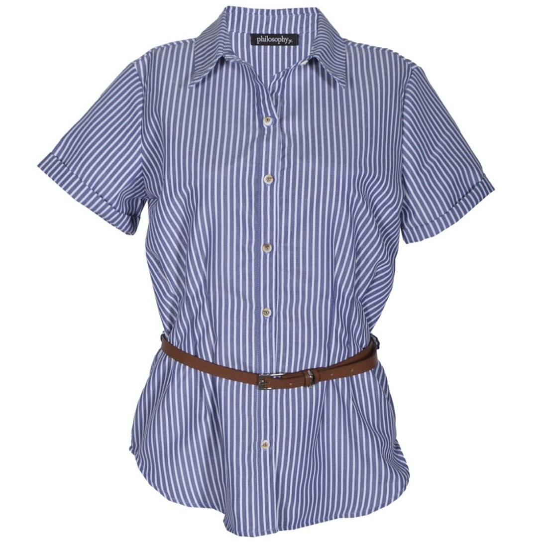 Blusa para Mujer con Cinturón en Combinación Philosophy Jr