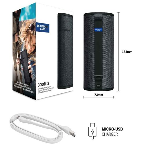 Bocina Logitech Boom 3 Negra