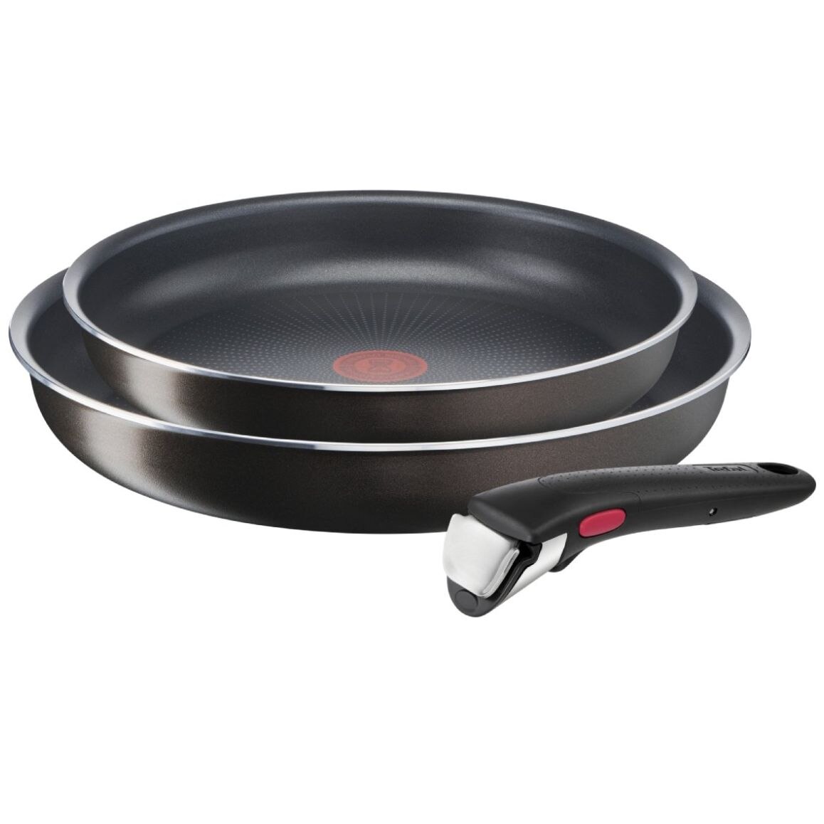 Set 2 Sartenes 24" Y 28" con Asa Movible Easy Plus Ingenio T-Fal