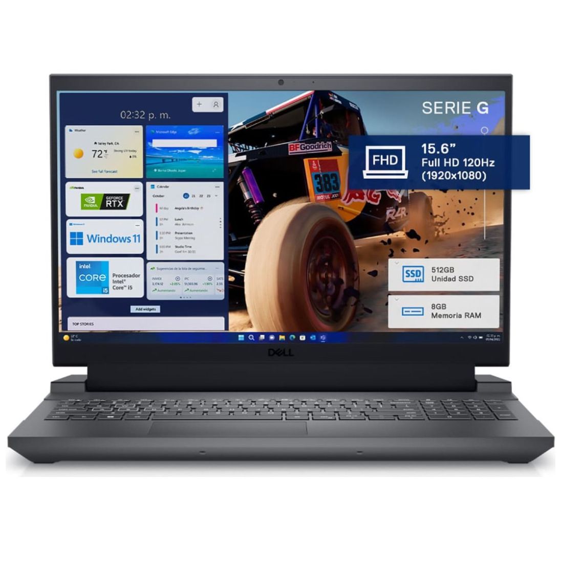 Laptop Dell Gaming G5530 Ci513 8Gb 512Gb Rtx3050