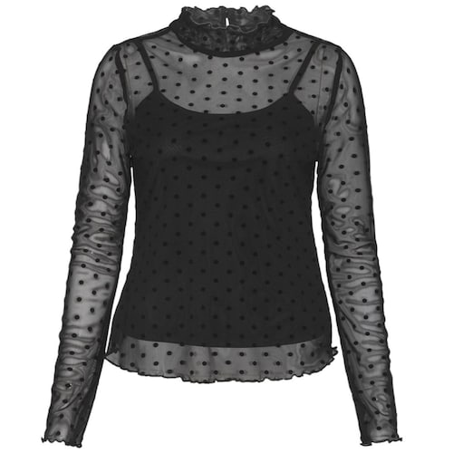 Blusa Mesh de Manga Larga 7Junior