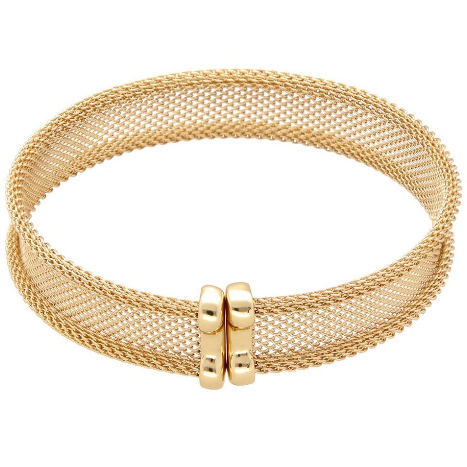 Pulsera Marca Nine West Color Dorado Acabado Pulido