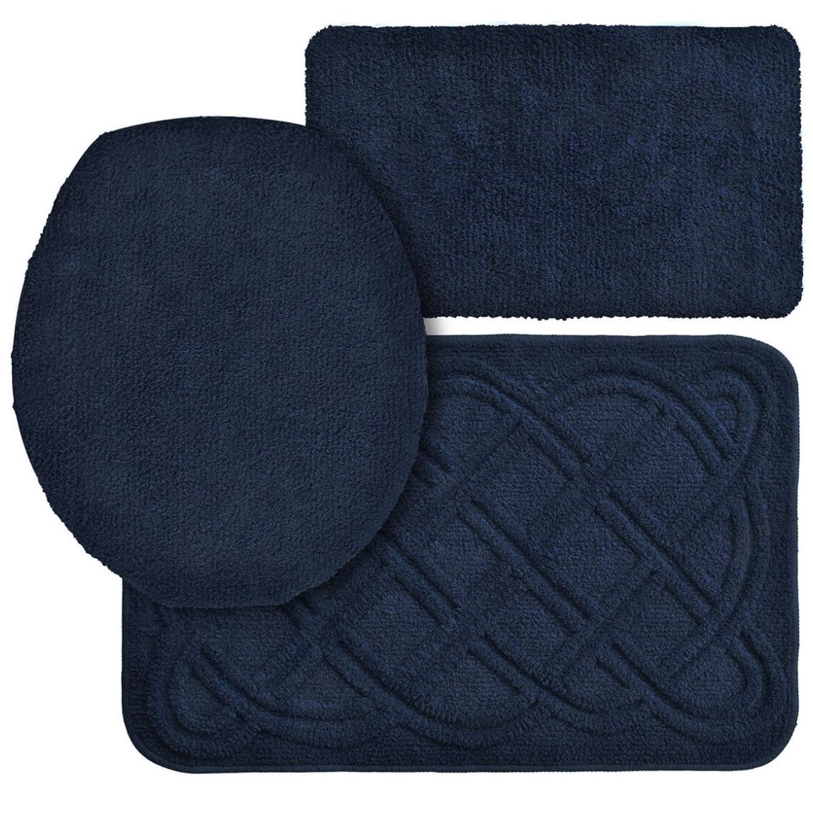 Juego de Baño Infinity Azul Marino 45X70 Omaj