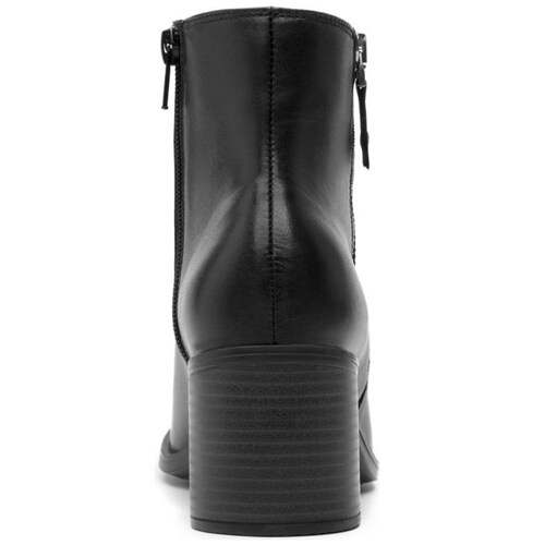 Botín Casual Doble Cierre Negro Flexi