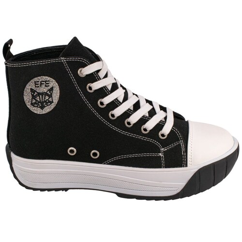 Tenis de Bota con Plataforma Negro Efe
