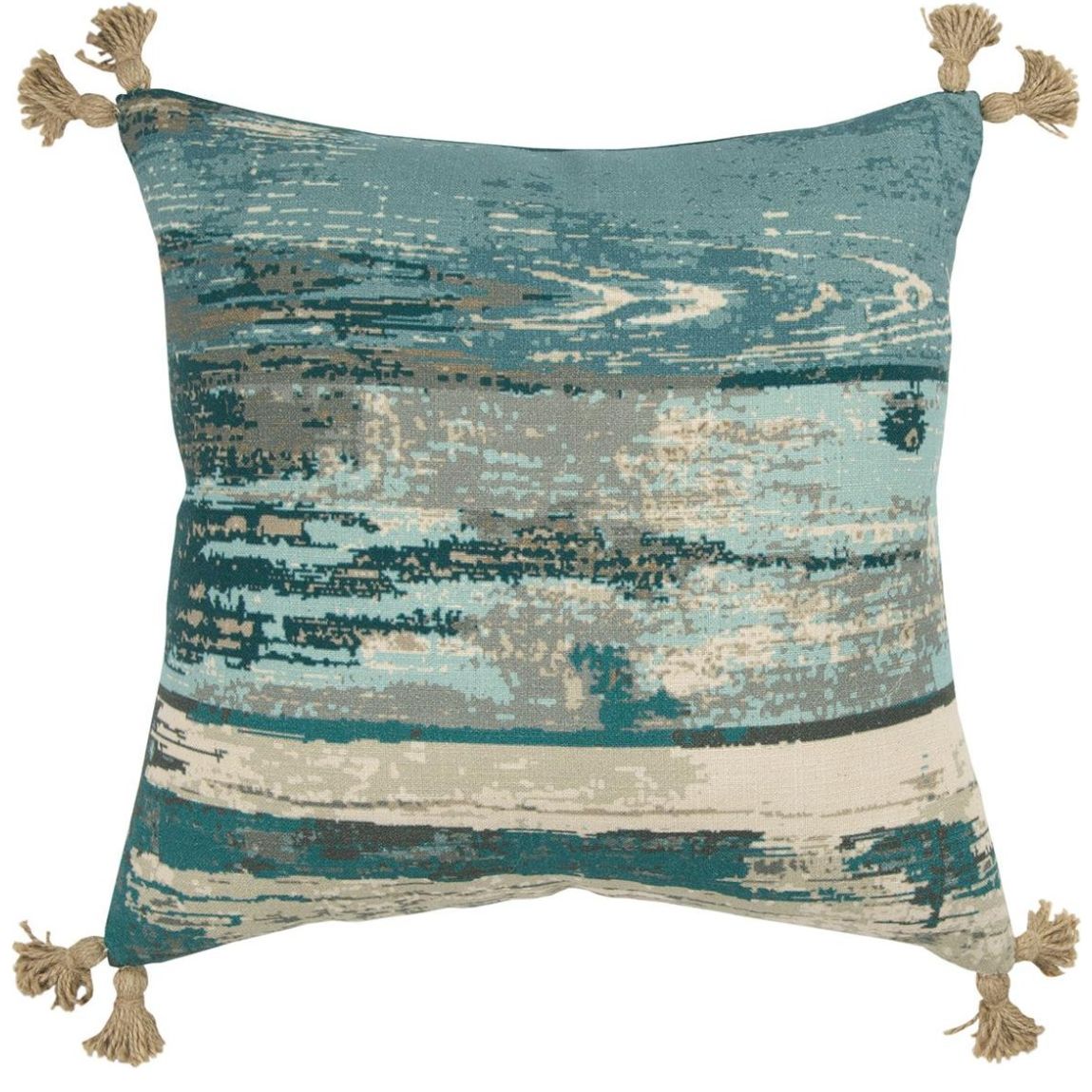 Cojín Teal Block Vintage Home