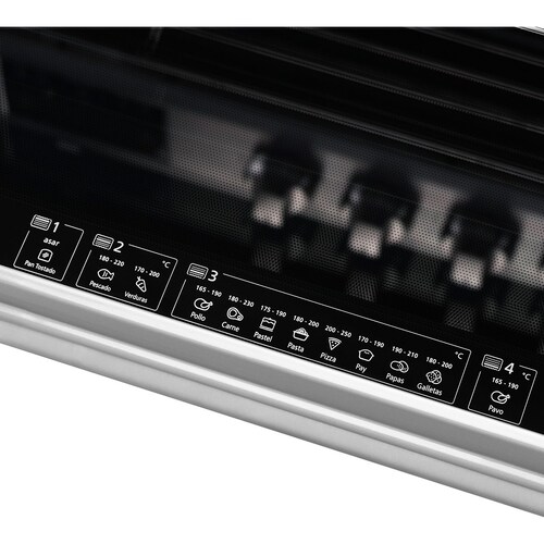 Combo Mabe Estufa 30 Cms Emh7612Dss Inoxidable y Horno de Microondas ...