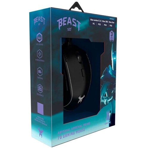 Mouse Stf Abysmal Arsenal Prime 7D Negro