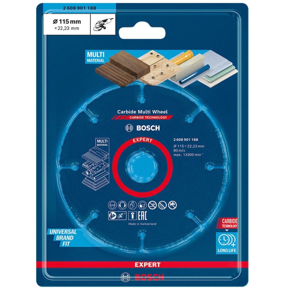 Disco Bosch Corte Expert Carbide Multiwheel Mdra 115Mm