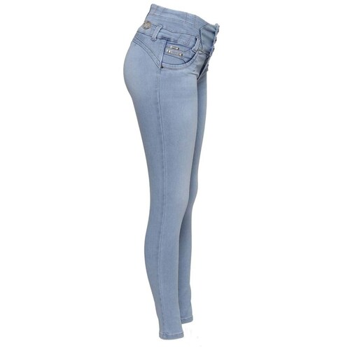 Jeans Skinny Bleach 3 Botones Ciclon Jeans