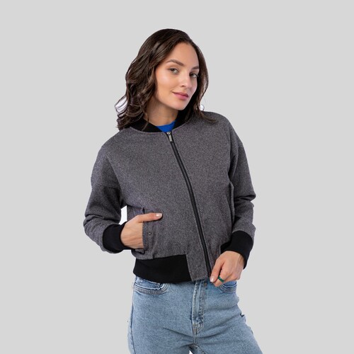 Chamarra Generra Manga Larga Diseño Liso