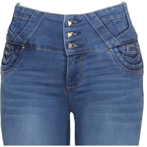 Jeans Skinny Bleach 3 Botones Ciclon Jeans