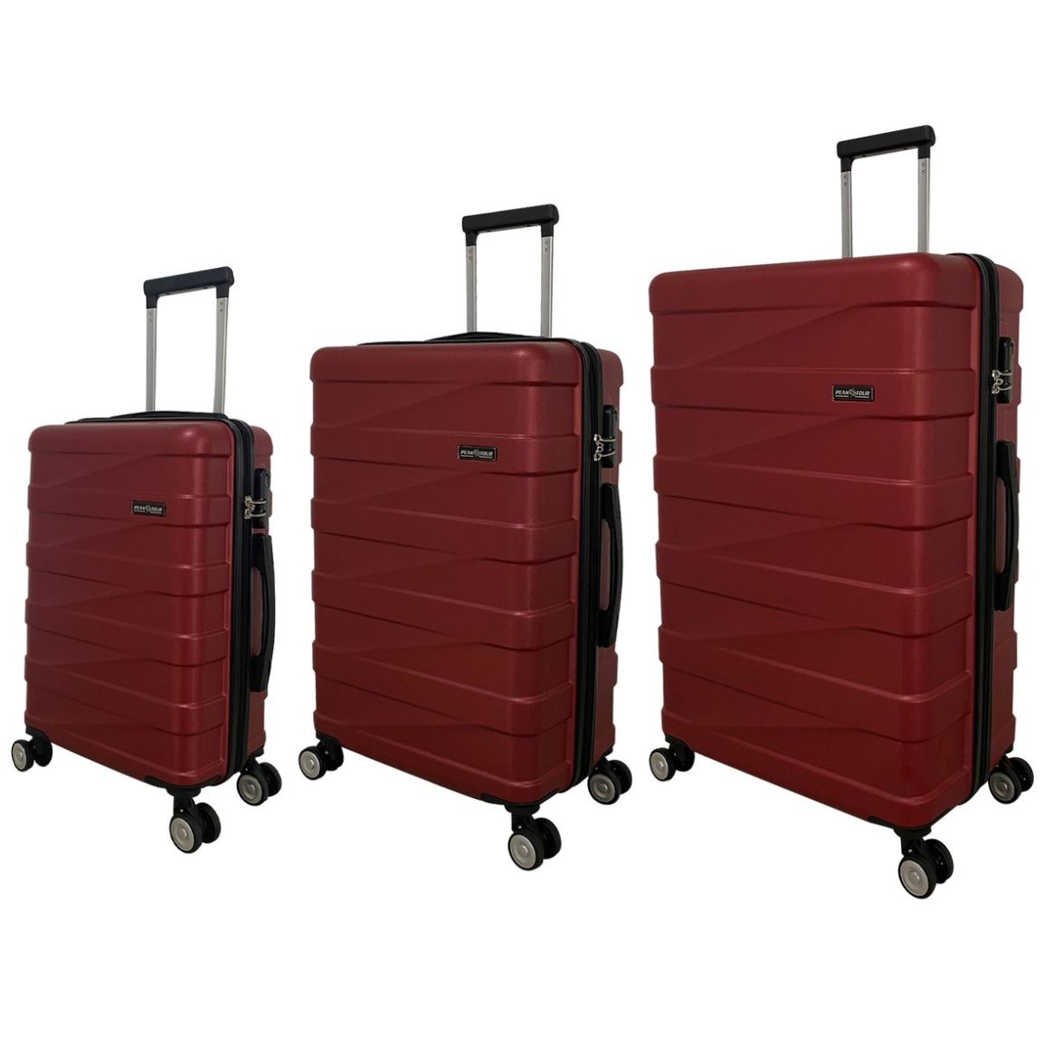 Set de 3 Maletas Waterloo 20"/24"/28" Rojo