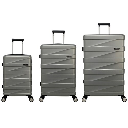 Set de 3 Maletas Waterloo 20"/24"/28" Gris