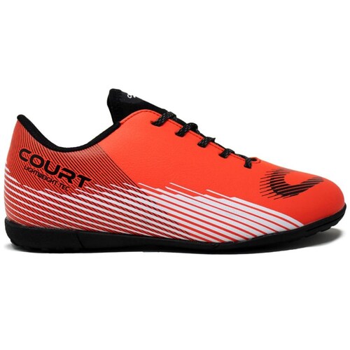 Tenis Deportivo Court con Agujeta 18-21 Rojo
