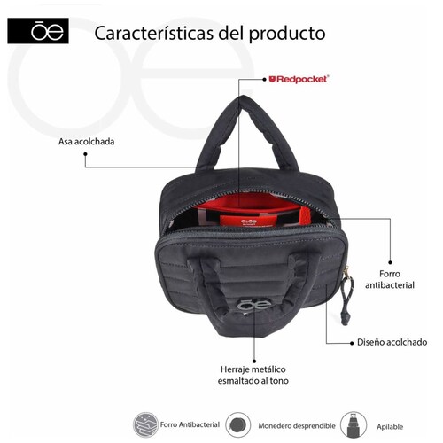 Neceser Ovecta Negro Cloe