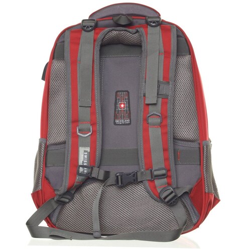 Backpack Portalap Rojo Gris