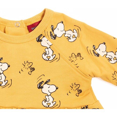 Conjunto 2 Piezas Snoopy Vestido Manga Larga y Calzoncillo para Bebé