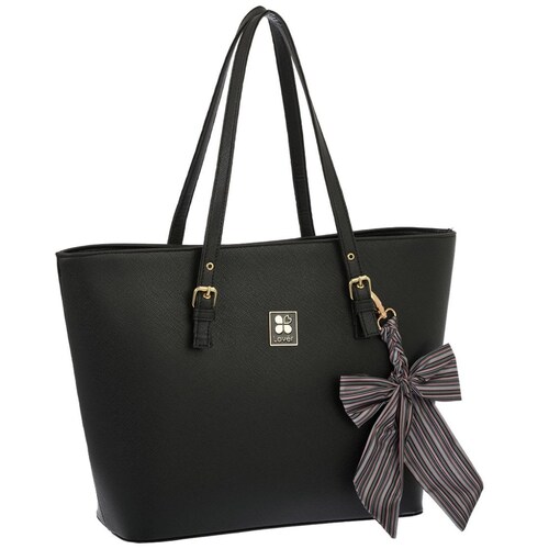 Bolso Tote Color Negro Lover para Mujer