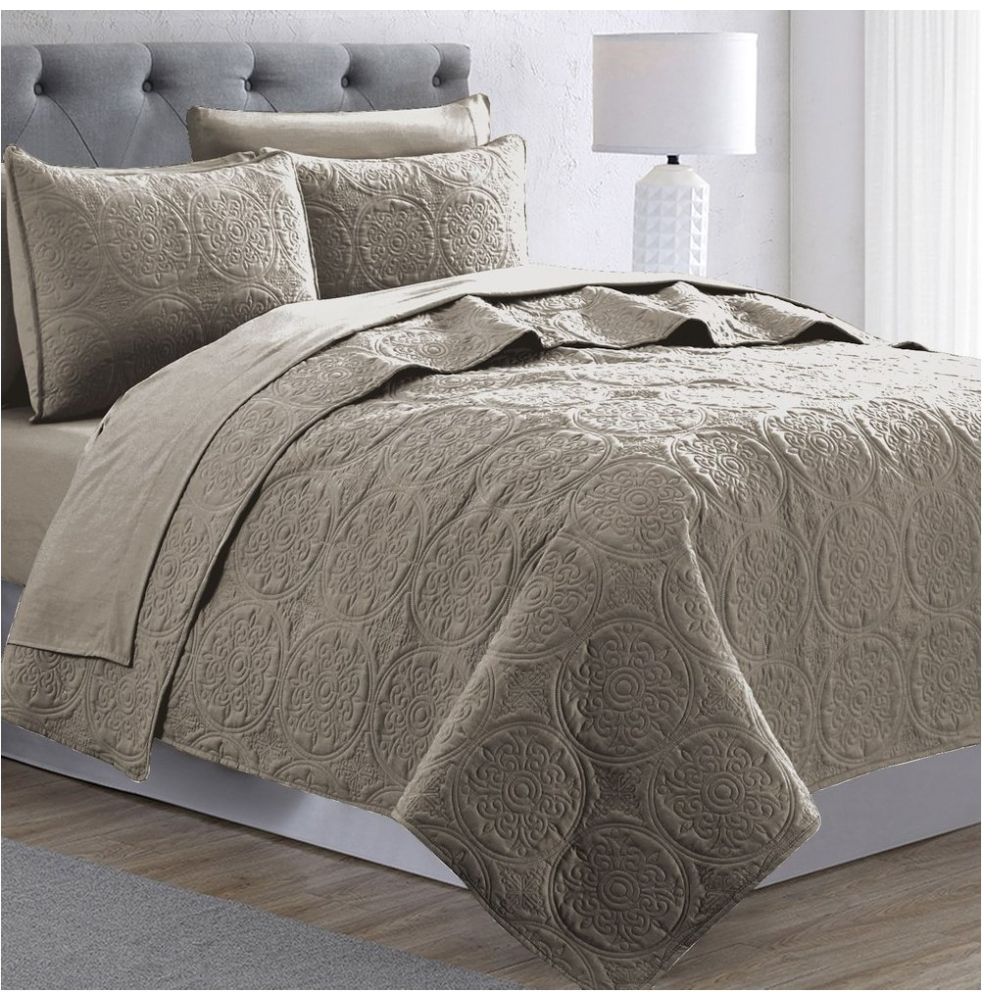 Sobrecama Mat/queen Home Nature Stone312