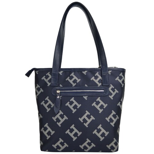 Bolsa Huser Monograma Tipo Tote Azul