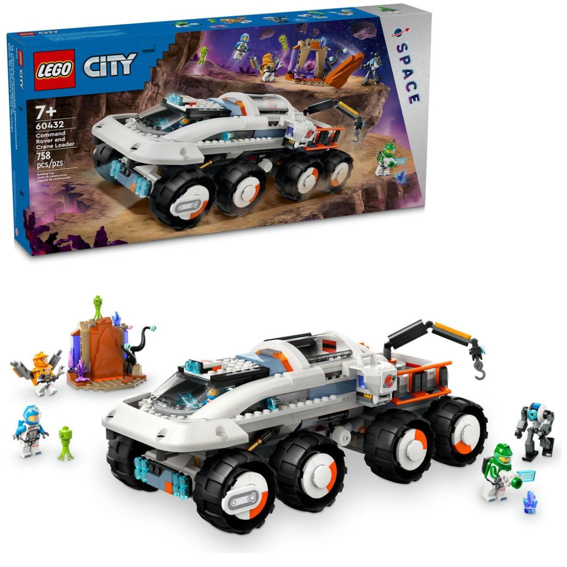 Lego Róver de Control y Grúa de Carga