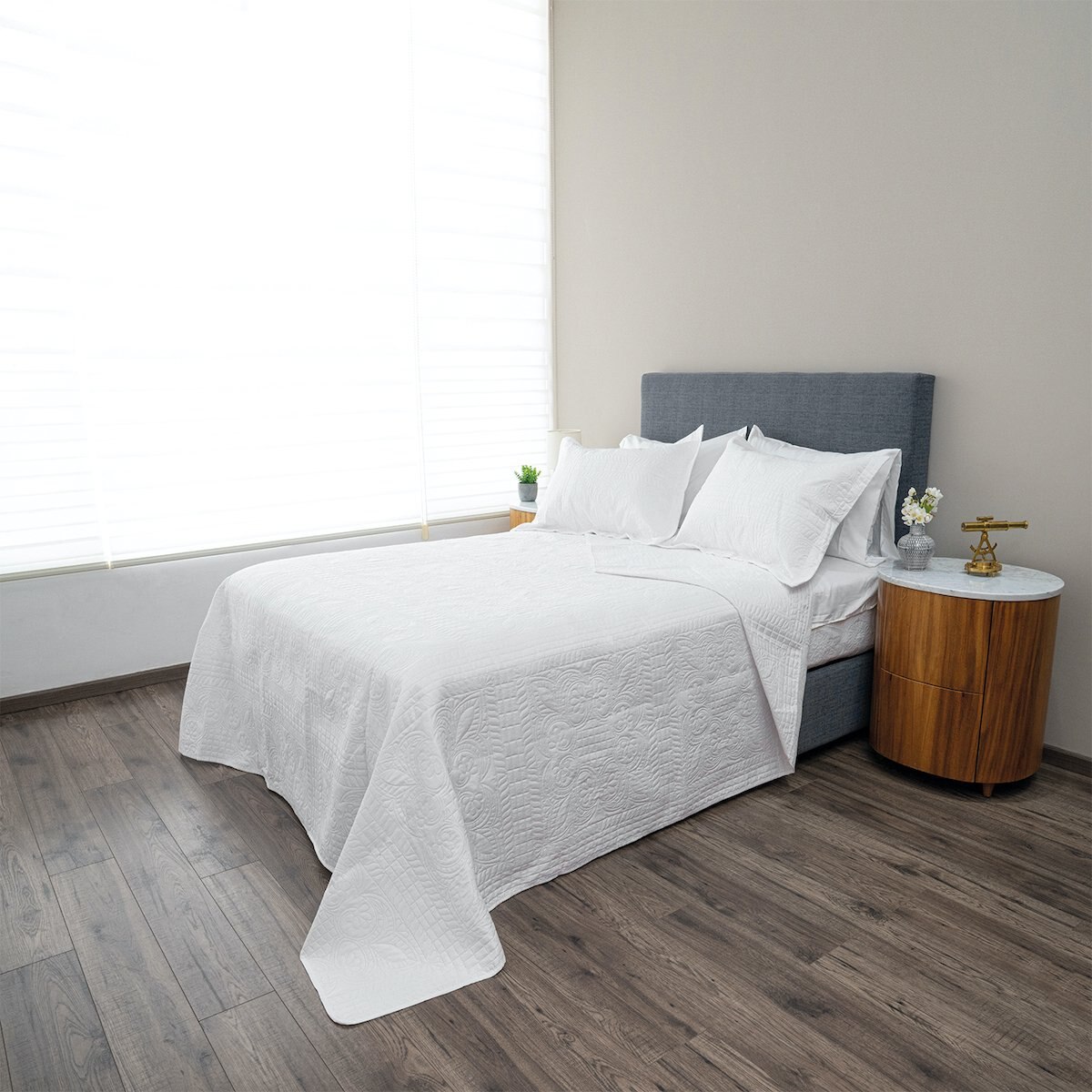 Colcha Individual Gala Blanca Dormireal