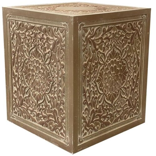 Mesa Acento Carved Cube Vintage Home