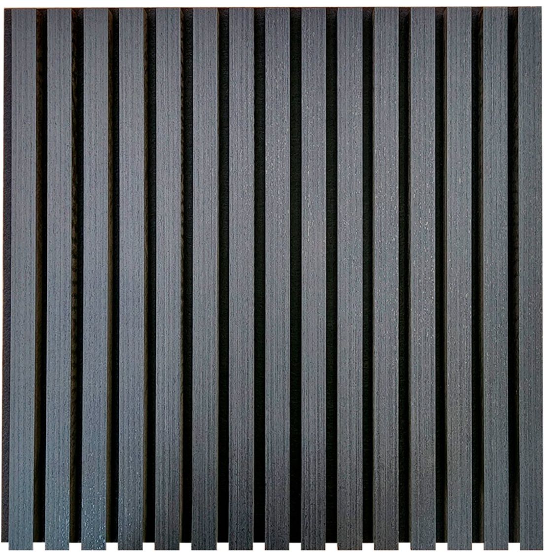 Lambrin Acústico Deco Pvc 4 Piezas 60X60Cm Negro