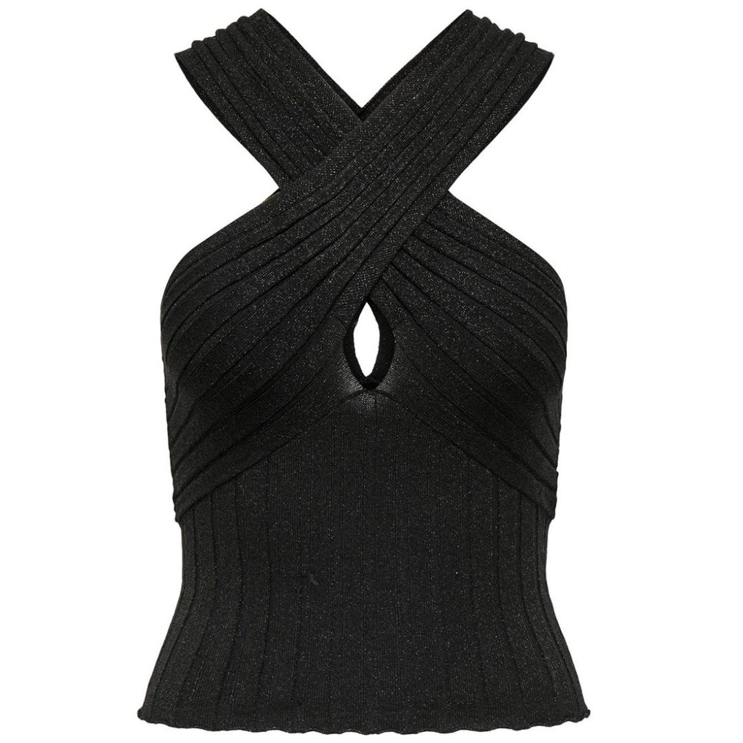 Blusa Tejida Sin Manga Cruzado Al Frente Jdy Para Mujer