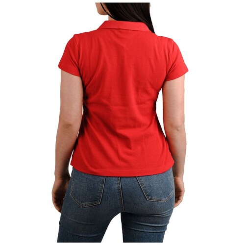 Playera Basic Polo Pique Botón Ferrioni para Mujer